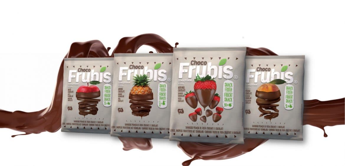 Frubis Choco ganha três novas frutas desidratadas