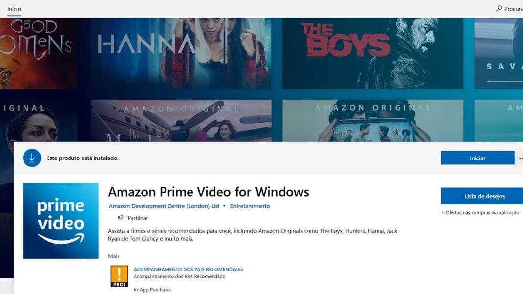 Amazon Prime Video ganha aplicação para Windows 10