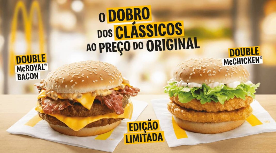 McDonald's lança versões Double do McRoyal Bacon e McChicken