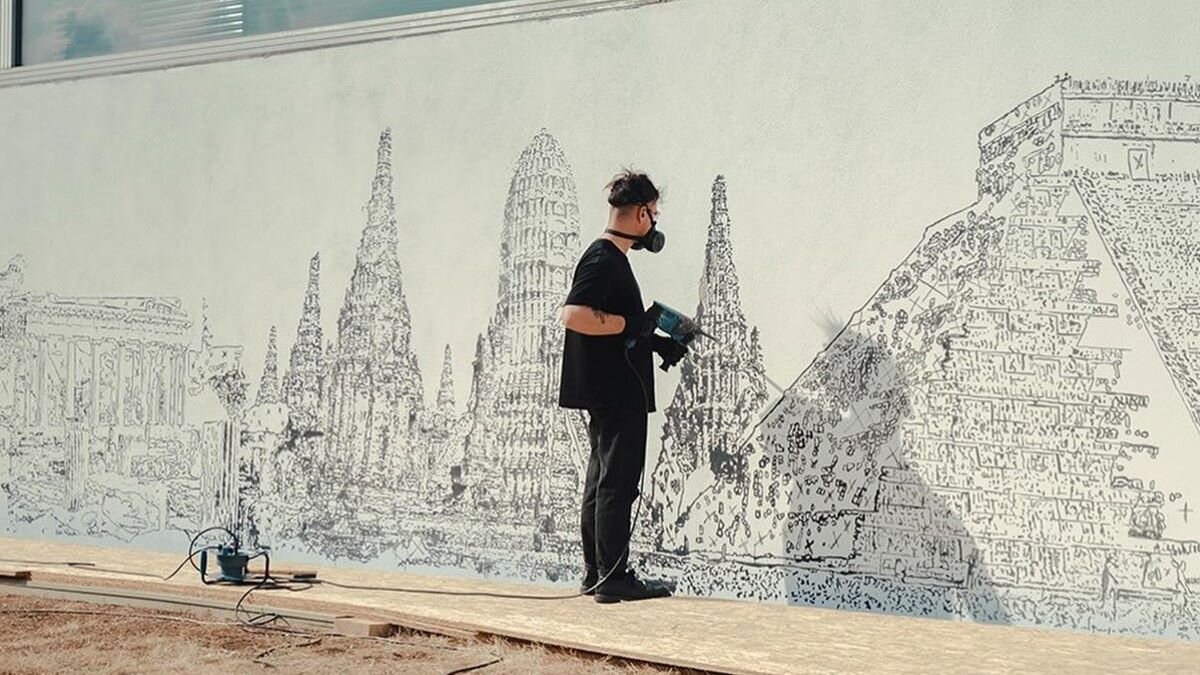 O artista português Vhils vai ter um mural nas paredes da sede da ...