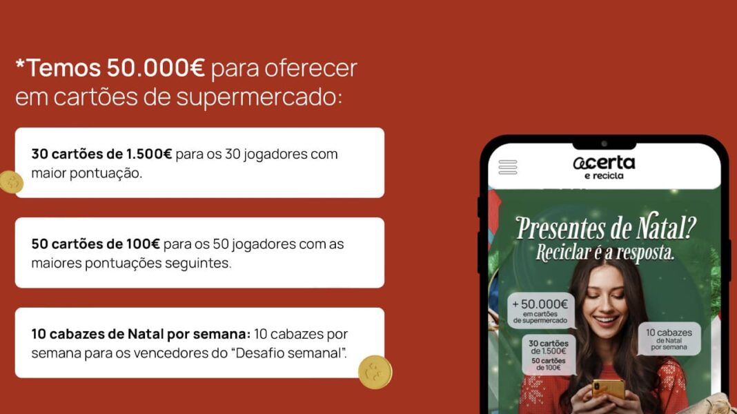 Acerta e Recicla tem um total de 50.000€ em prémios para dar