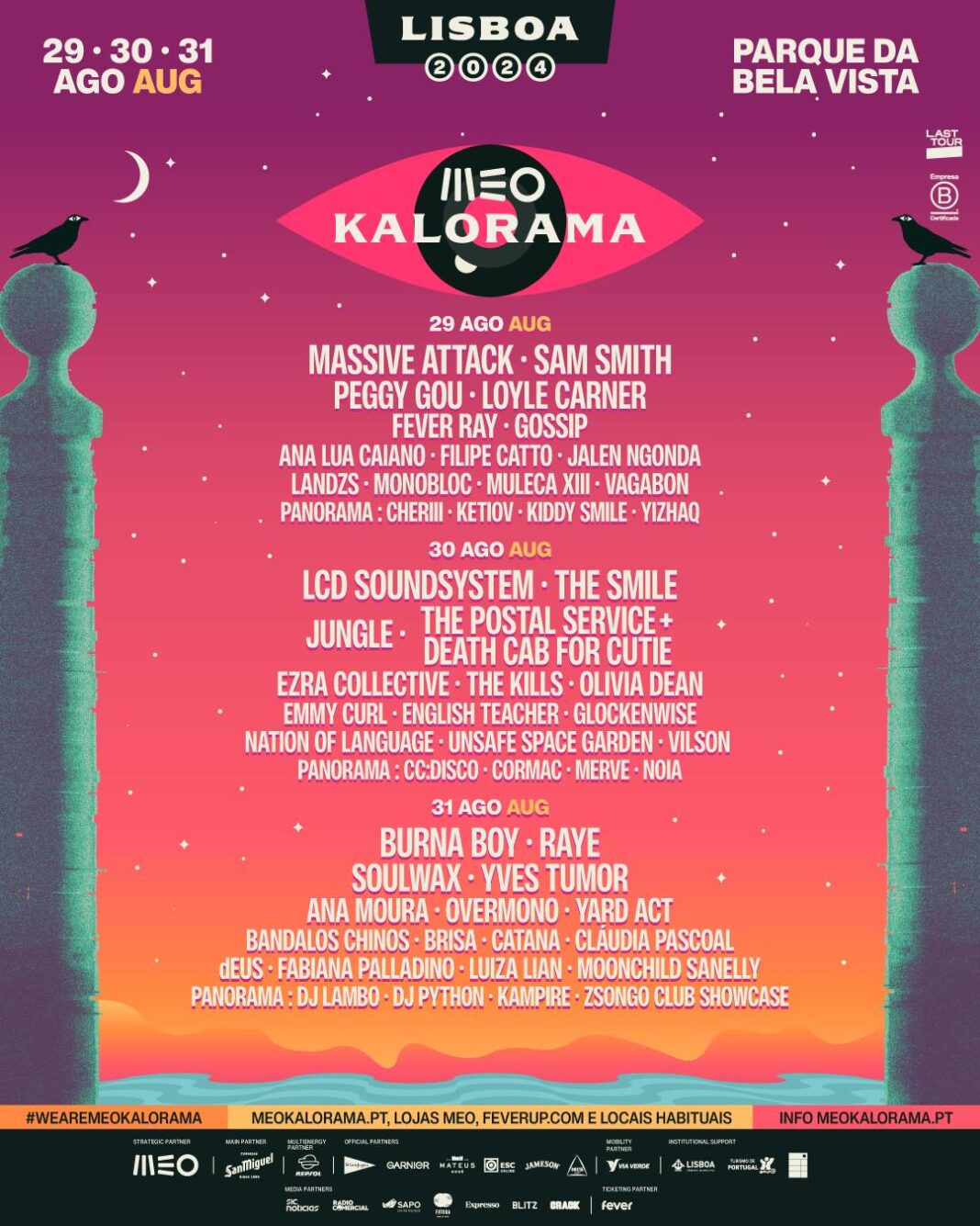 MEO Kalorama 2024 com cartaz fechado!