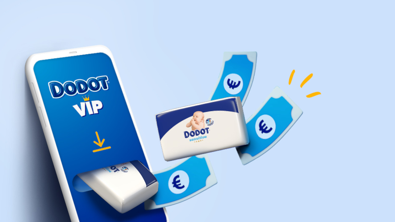 Dodot VIP, a aplicação que transforma fraldas em prémios