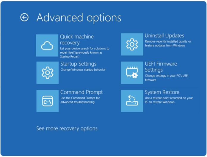 A Microsoft anunciou o Quick Machine Recovery para o Windows 11 que ...