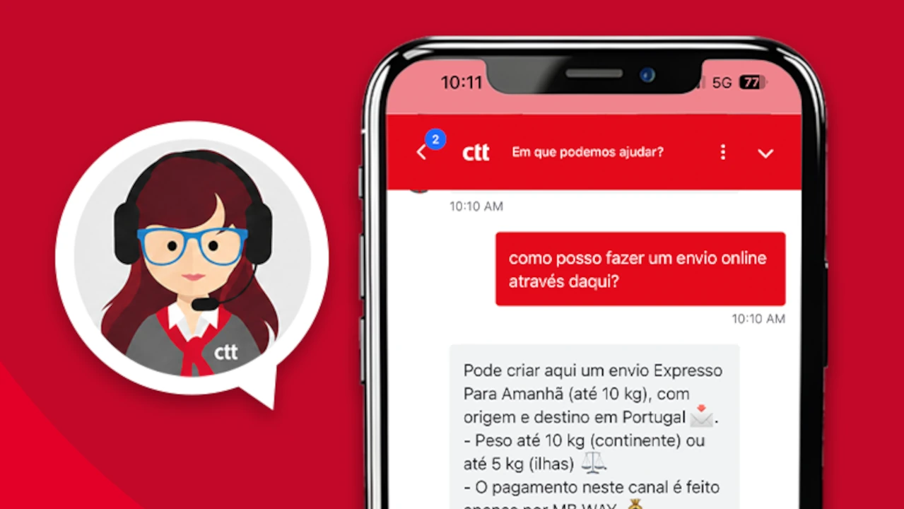 CTT já permitem envios Expresso através da assistente virtual Helena